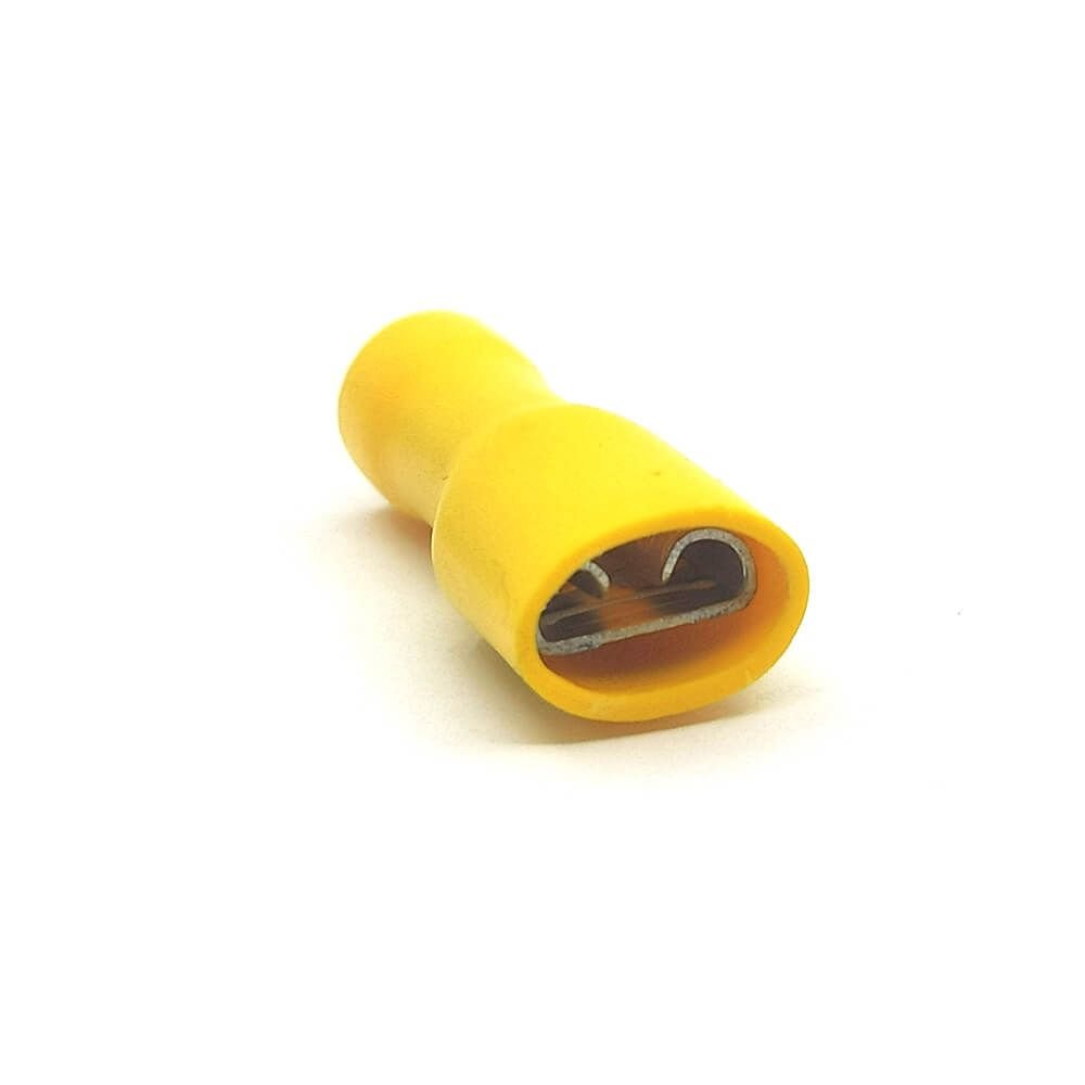 Terminal Faston FDFD Isolado 6,3mm x 6mm² - Amarelo | Varias cores