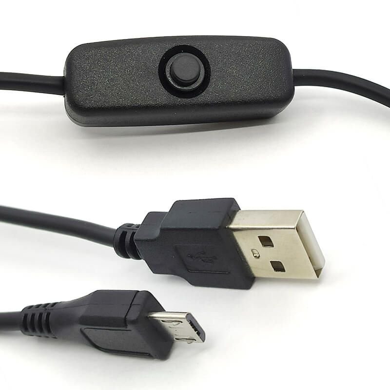 Cabo Micro USB Macho para USB Macho com Interruptor ( ON OFF )
