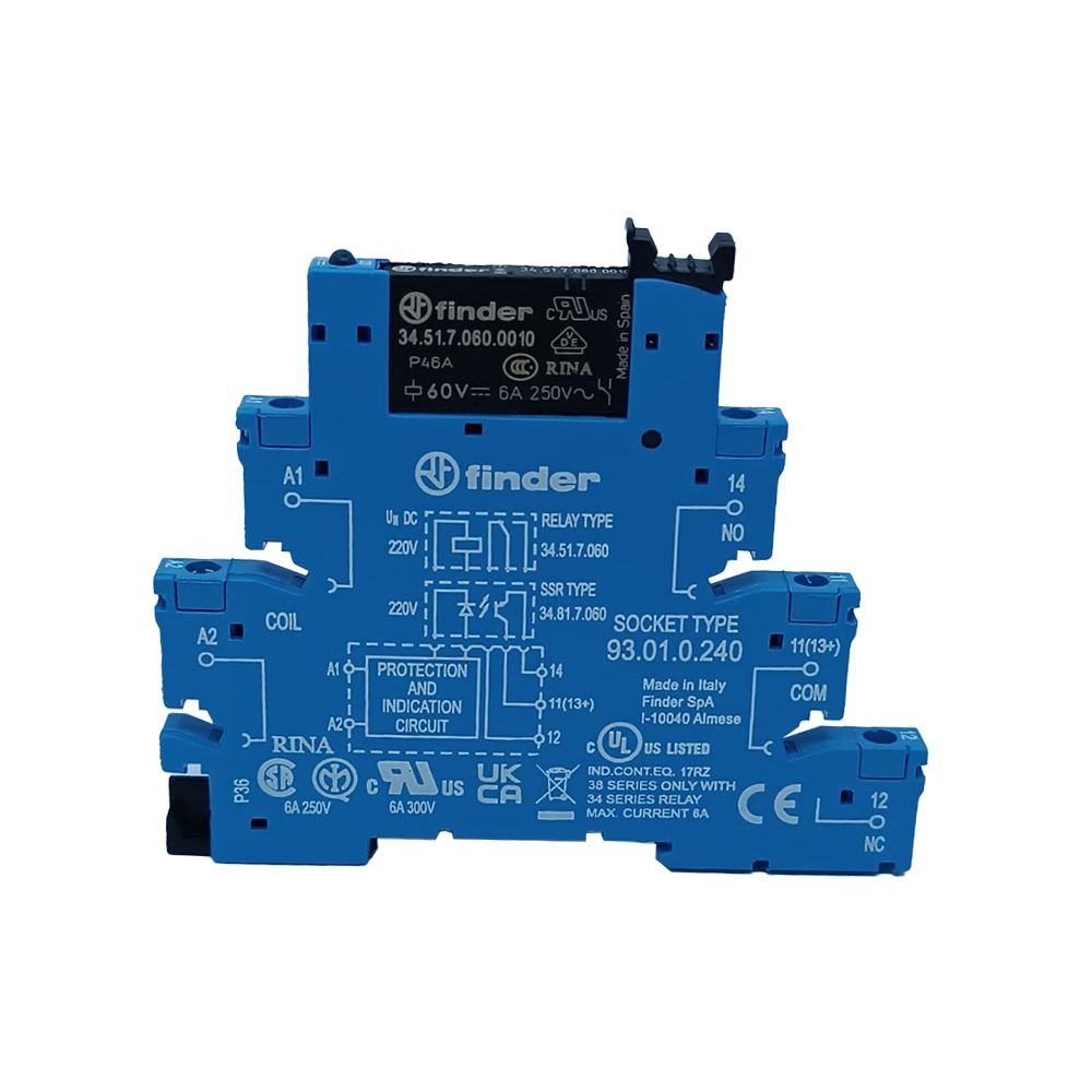 Modulo Rele Interface 220V AC/DC | 3851.0.240.0060 | Finder