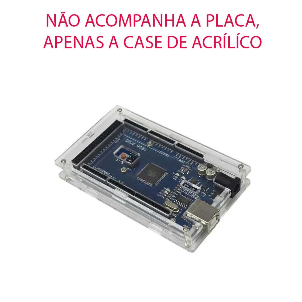 Case de Acrílico compatível com Arduino Mega 2560