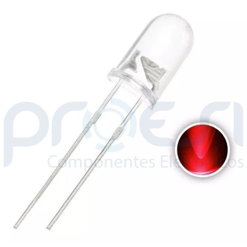 Led Amarelo Alto Brilho 5mm - 4.000 mcd | Proesi componentes