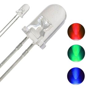 Led RGB Tricolor 5mm com 2 Terminais - 3.000 MCD