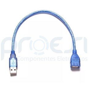 Cabo Extensão USB-A Fêmea X USB-A Macho - 30 cm