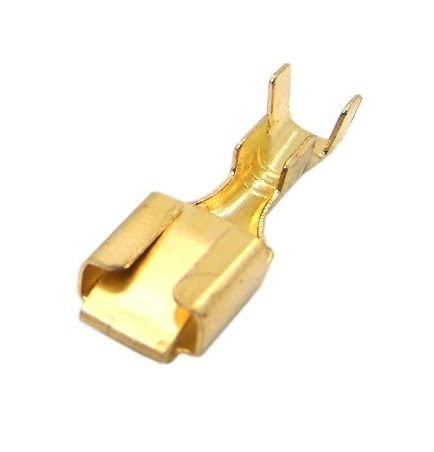 Terminal Faston Fêmea Curto 6,3mm