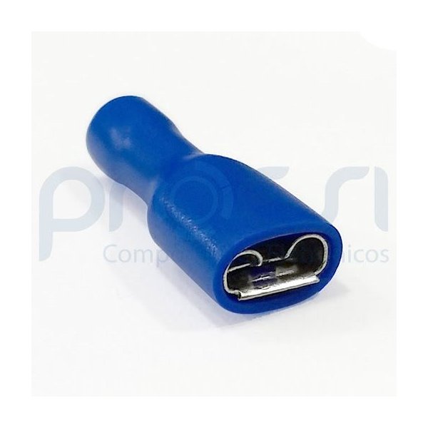 Terminal Faston FDFD Isolado - Azul