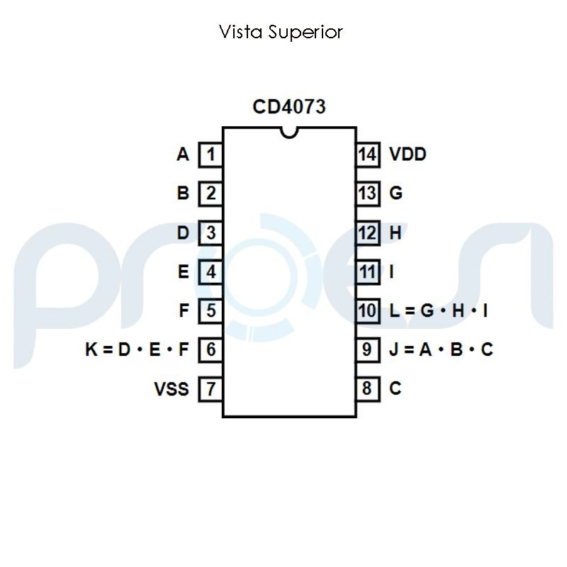 Circuito Integrado CD4073 SMD - Porta Lógica AND | Proesi Comp