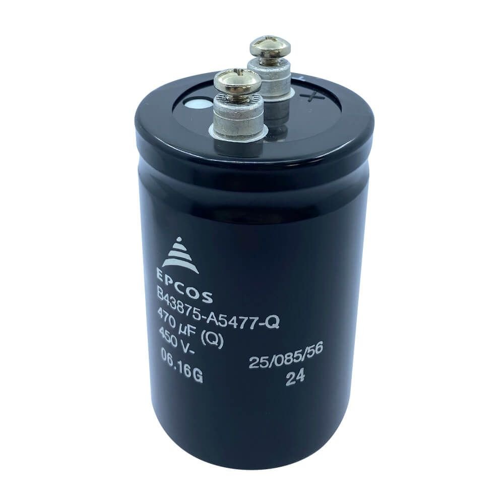 Capacitor Eletrolítico 470uF x 450V | Giga Elco com Parafuso