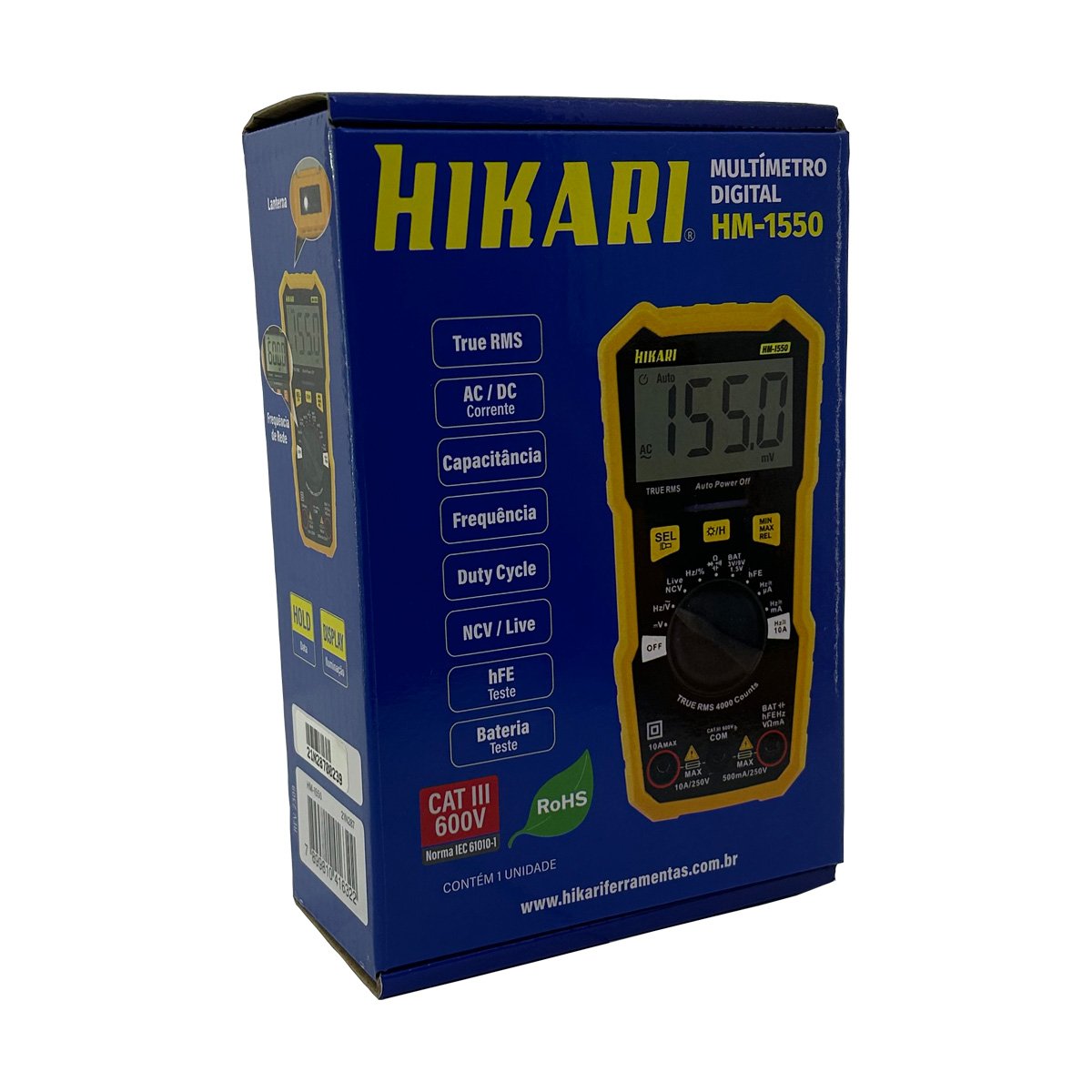 HM-1550 Multimetro Digital Hikari Escala Automática