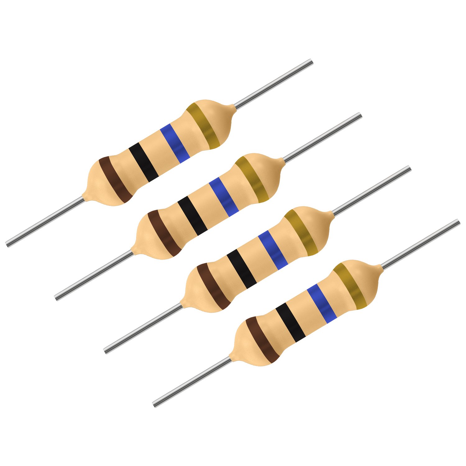 Resistor 10M Ohms com Potência 1/4W e Precisão de 5%