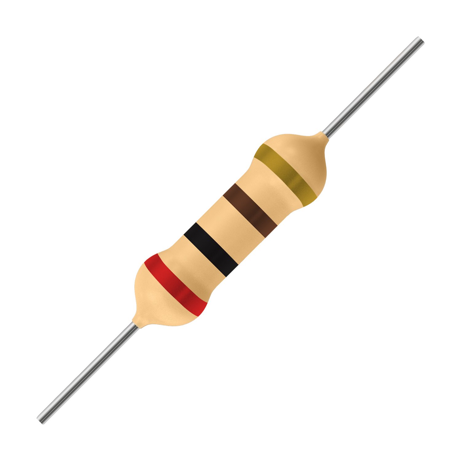 Resistor 200 Ohms com Potência 1/4W e Precisão de 5%