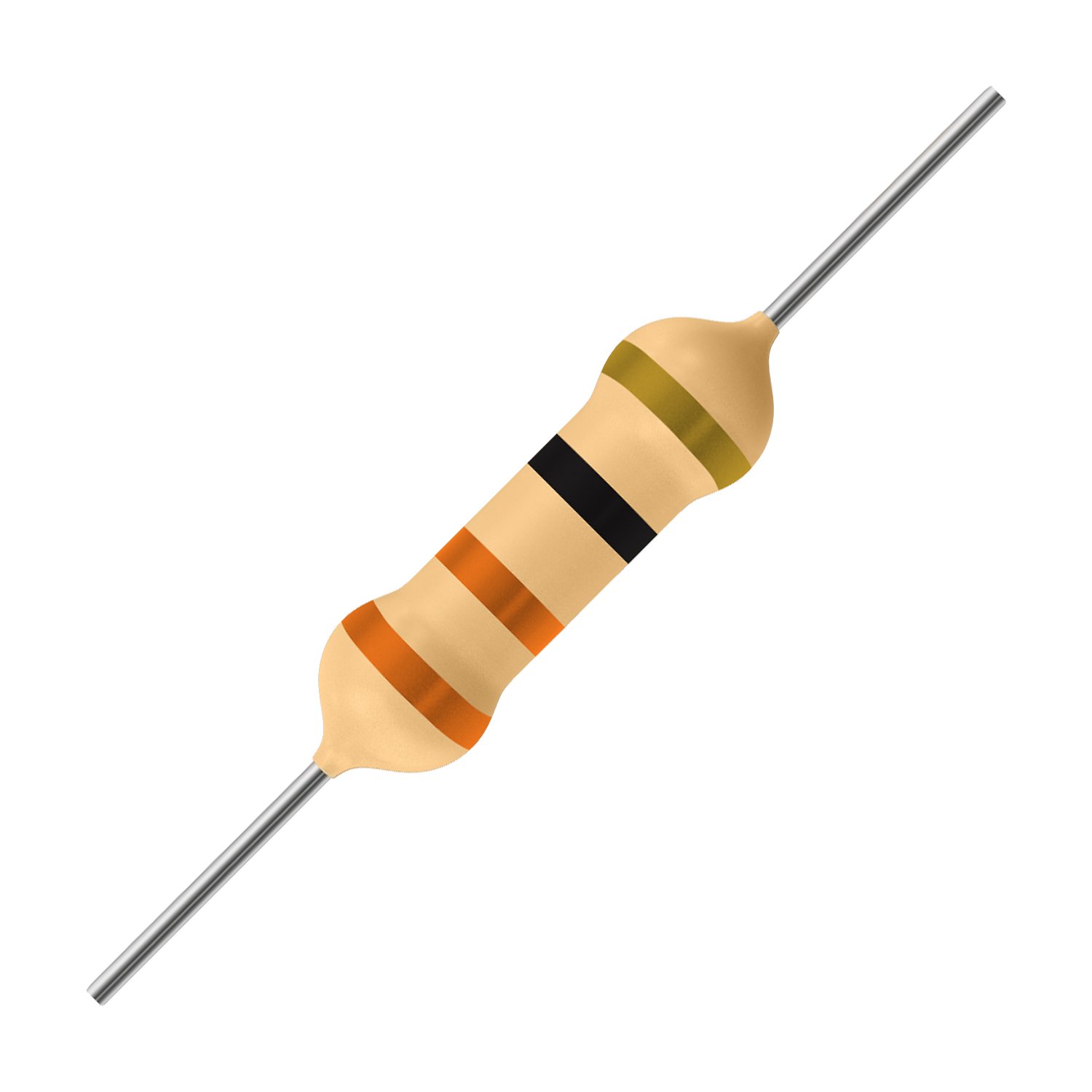 Resistor 33 Ohms com Potência 1/4W e Precisão de 5%