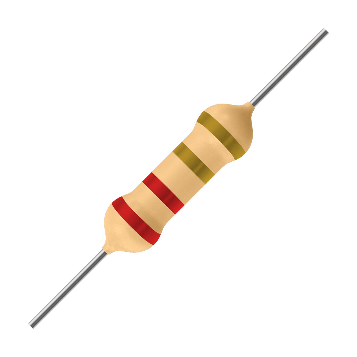 Resistor 2,2 Ohms com Potência 1/4W e Precisão de 5%