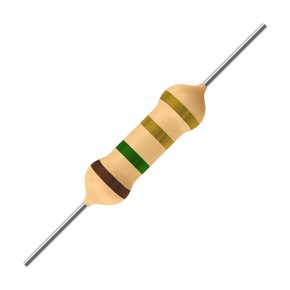 Resistor 1,5 Ohms com Potência 1/4W e Precisão de 5%