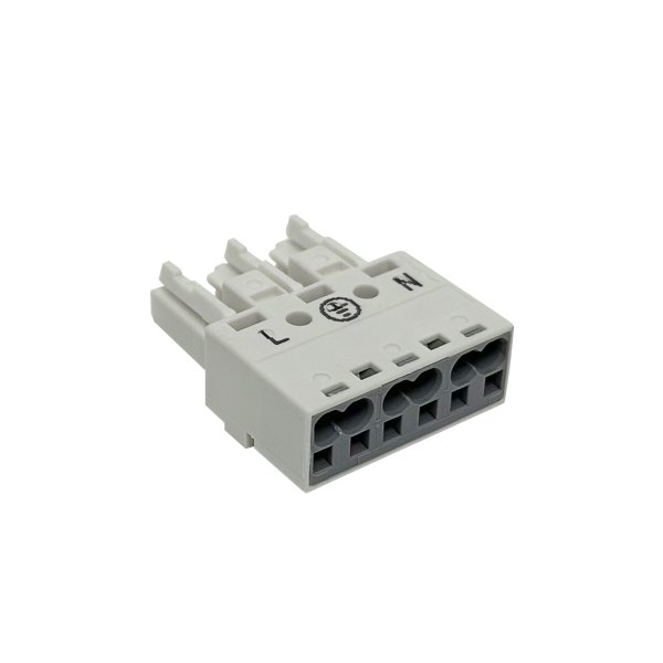 Conector Macho Winsta 3 Vias | 4mm² 25A 250V IP20 | Wago
