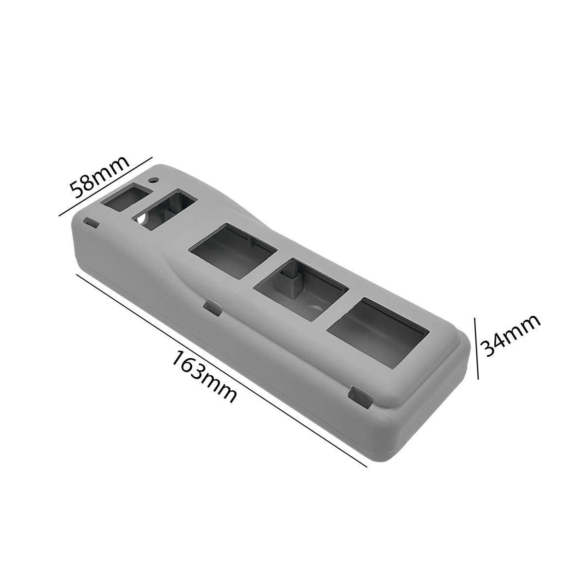Caixa / Gabinete Plástico Patola PB-560/3 - 58X34X163mm