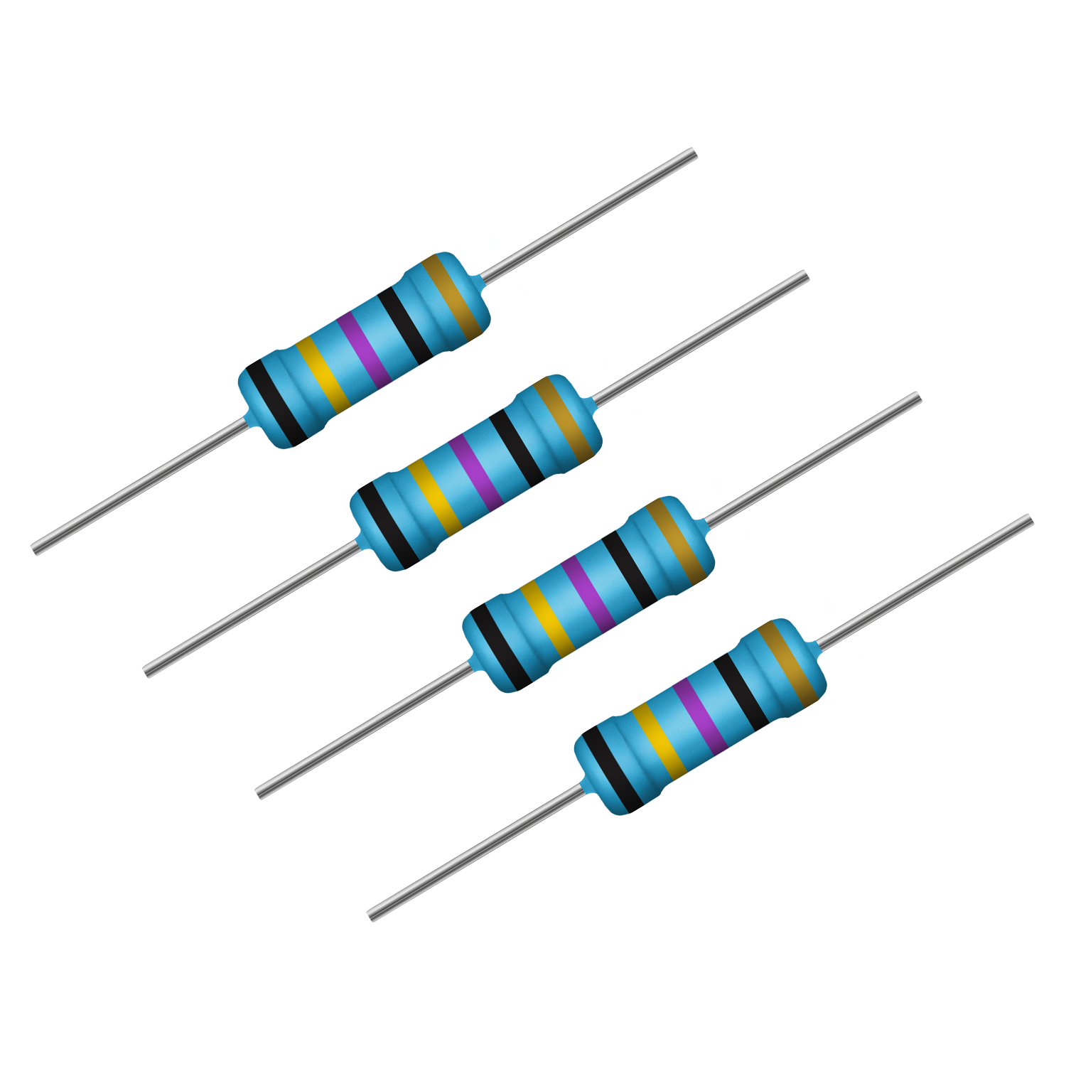 Resistor 47 Ohms Com Potência 1w E Precisão De 5