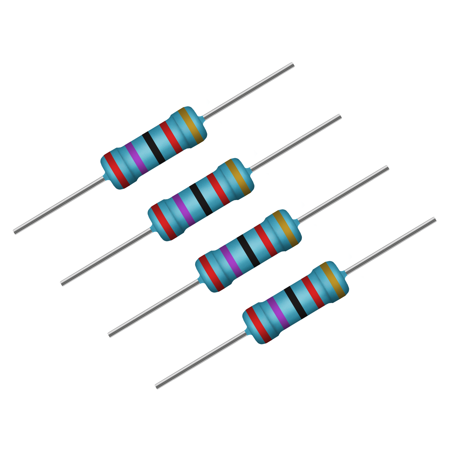 Resistor 27K Ohms com Potência 1W e Precisão de 5%