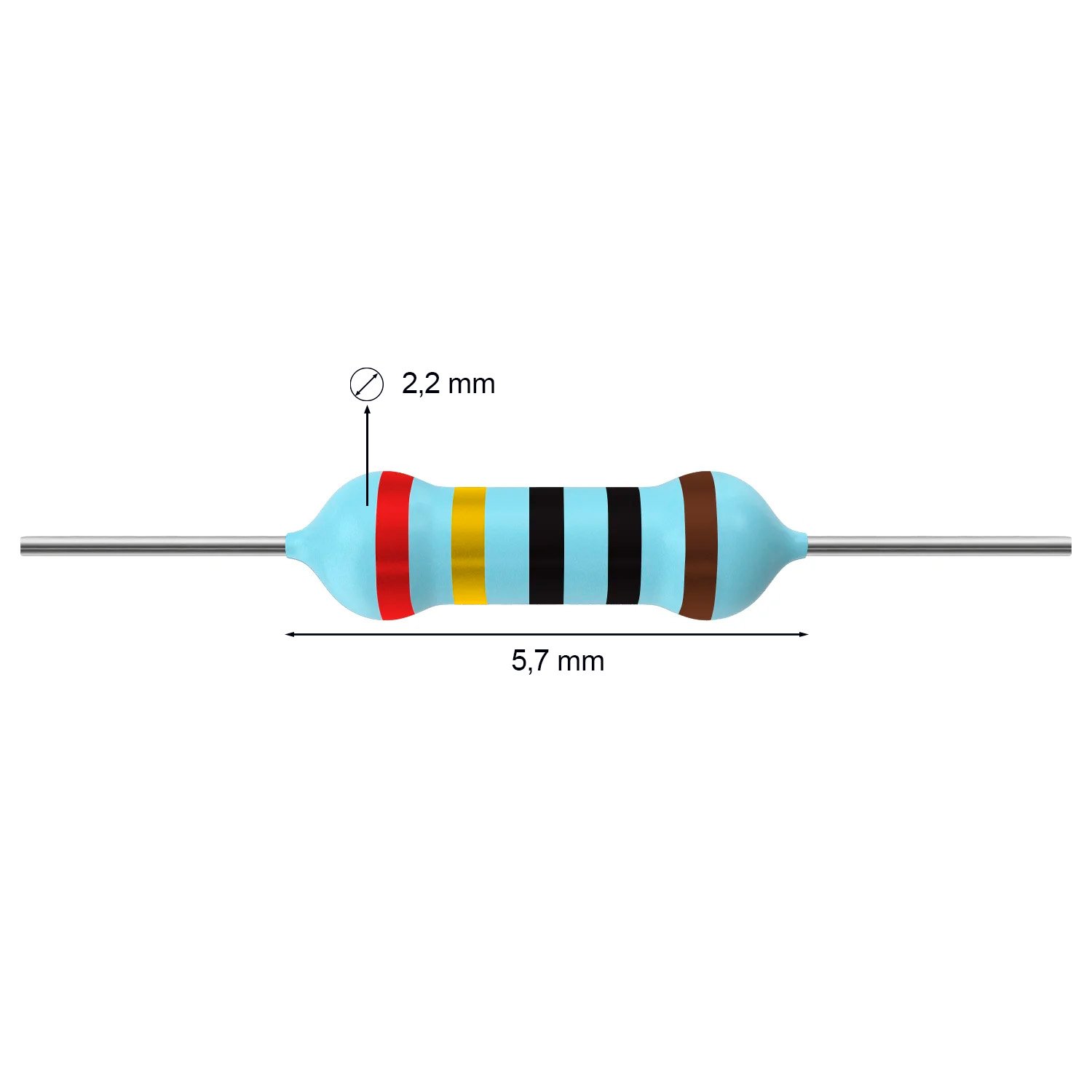 Resistor de Precisão 1/4W 240 Ohms - Tolerância 1%