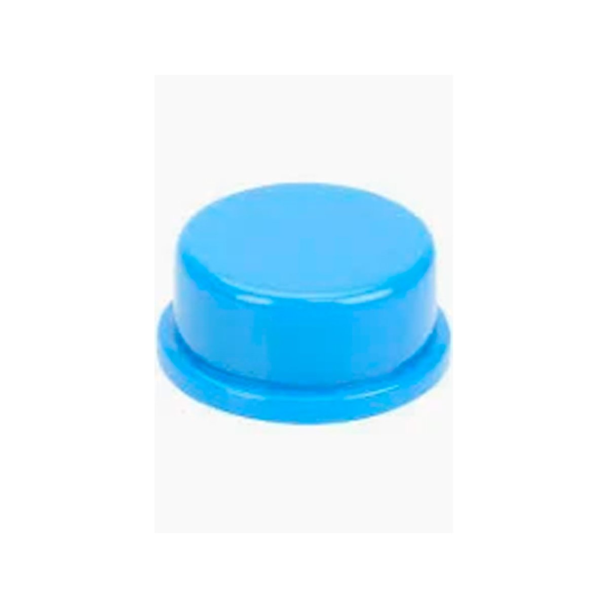 Knob Redondo Para Táctil 12X12 - Azul - Com Aba