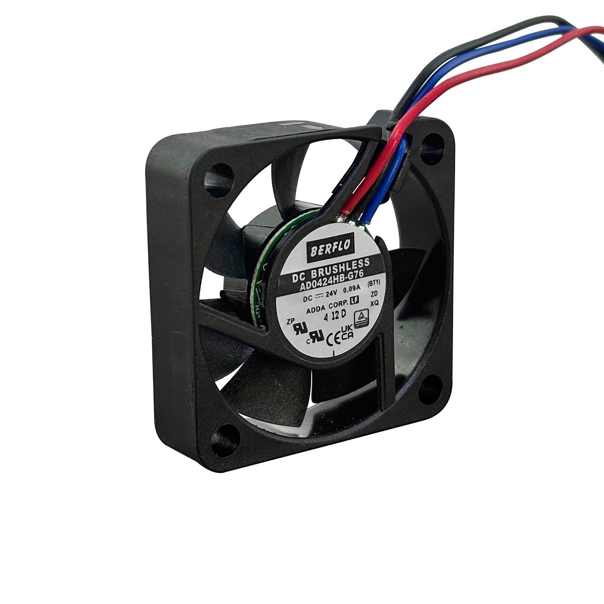 Micro Ventilador AD0424HB-G76 | 40X40X10mm 24VDC | Rolamento, ADDA