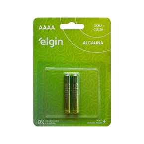 Pilha Alcalina AAAA - 1,5V Cartela com 2x - Elgin