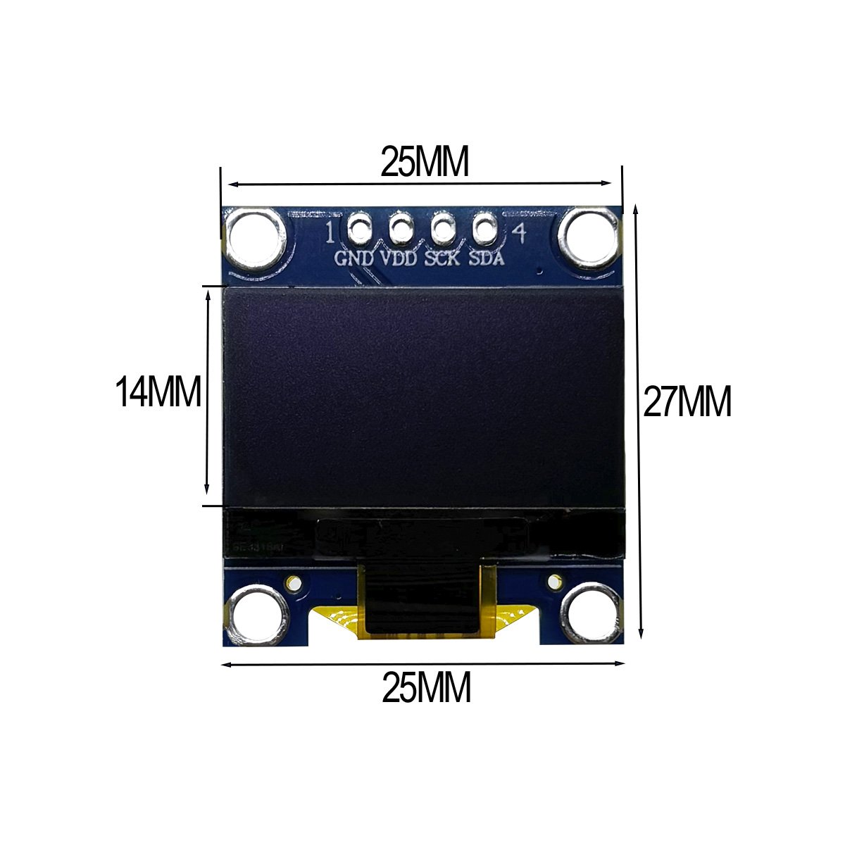 Display LCD OLED I2C 0.96" Azul | I2C - GME12864-50