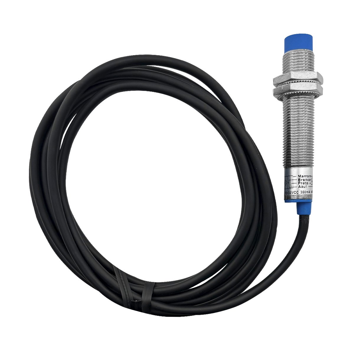 Sensor Indutivo LM12-3004NC 12mm NPN 10-30VCC | 1NA+1NF | Não Faceado