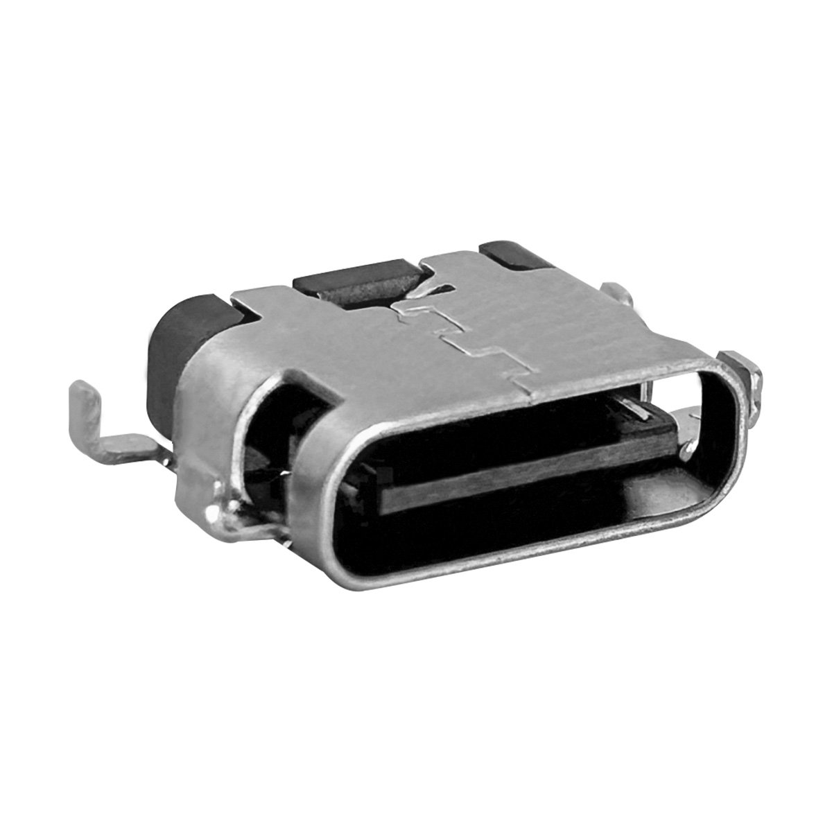 Conector USB-C Fêmea 90° SMD 16 Pinos 11x7mm
